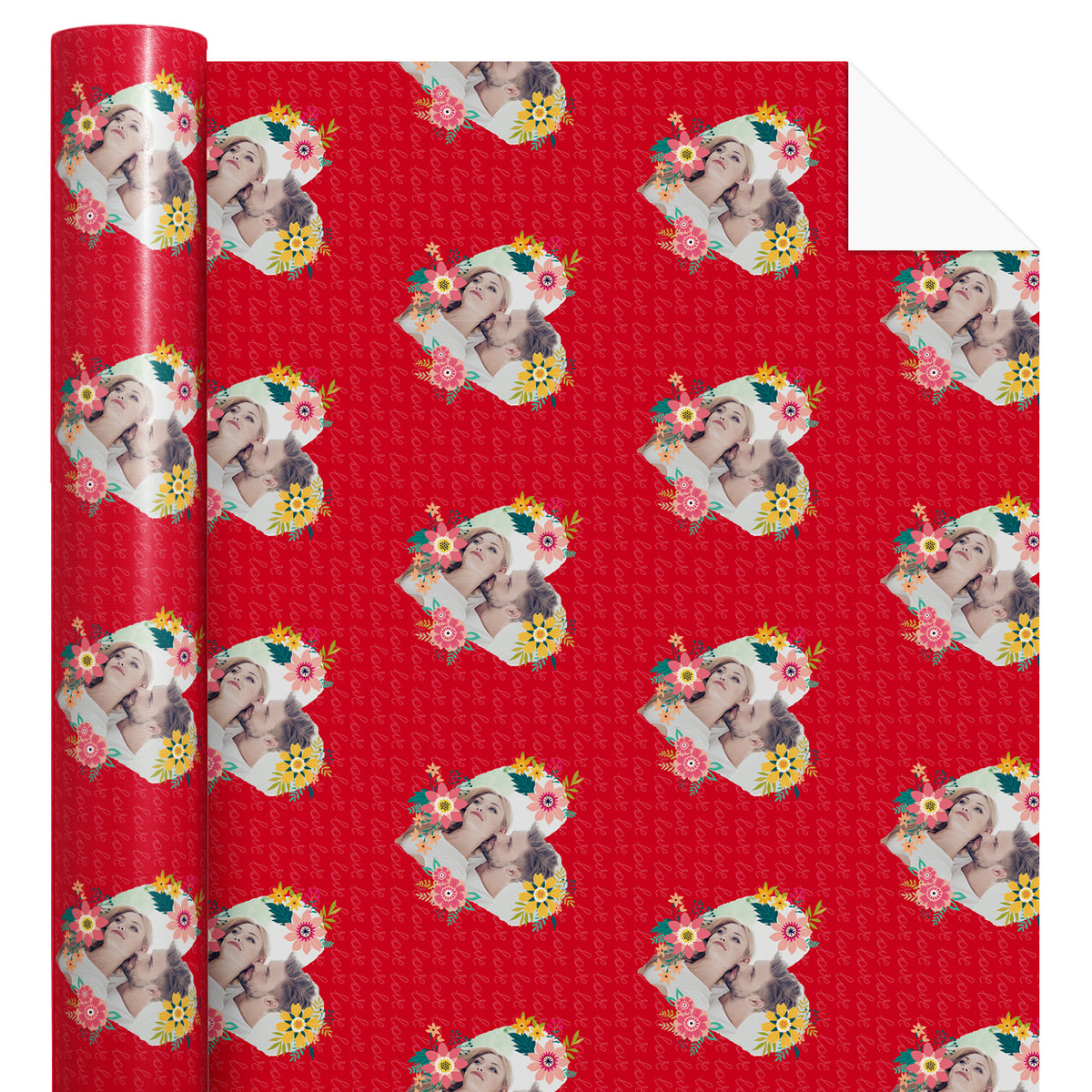 Custom Photo Printed Wrapping Paper, Personalized Wrap Paper, Photo Gi ...