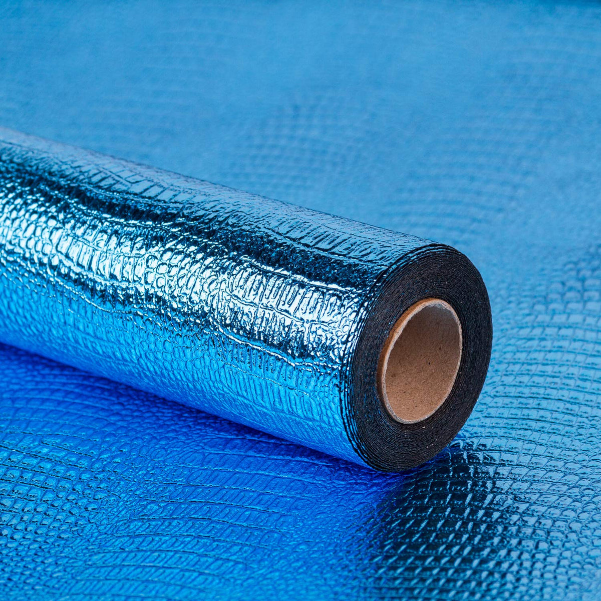 Embossing Wrapping Paper Roll, Snakeskin Grain，Royal Blue 16.5 ...