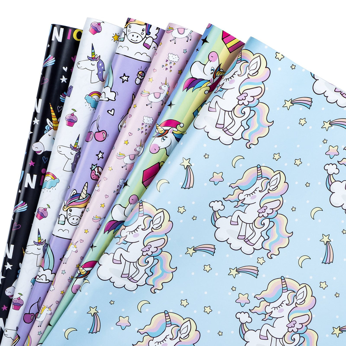 Unicorn Gift Wrapping Paper Flat Sheet 6pcs/ Pack – WrapaholicGifts