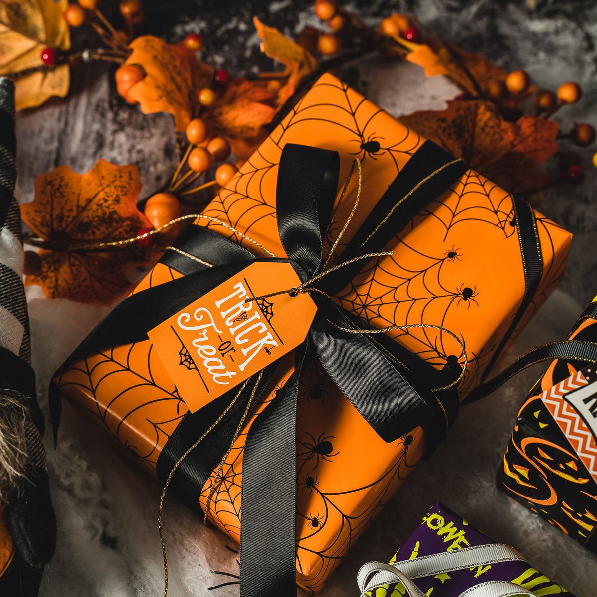 Halloween Wrapping Paper 4 Pack 100 sq.ft. Total Cat & Witch ...