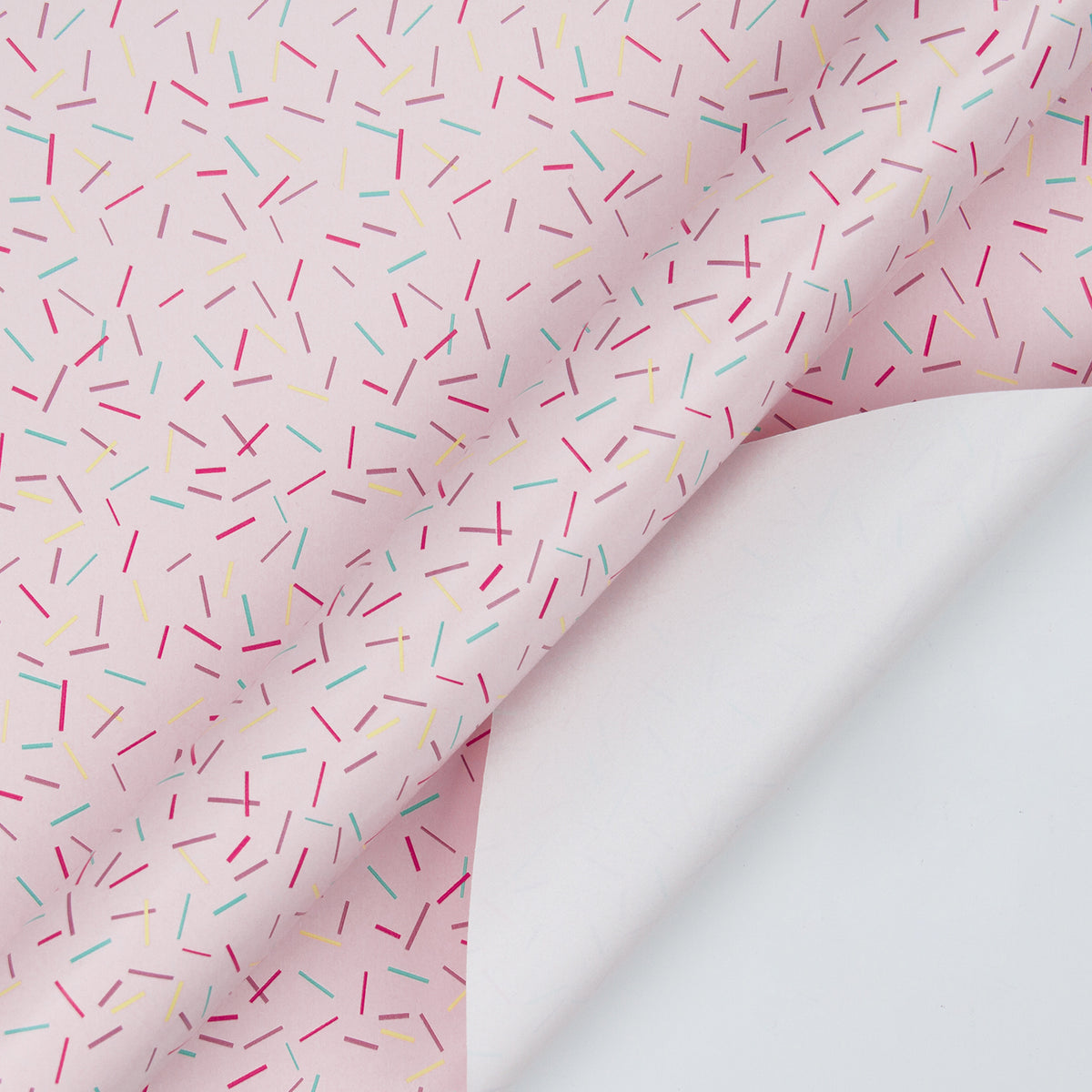 Wrapaholic Pink Color with Colorful Line Segment Print Gift Wrapping P ...