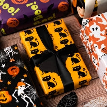 Halloween Gift Wrap Paper Flat Sheet 6pcs/Roll – WRAPAHOLIC
