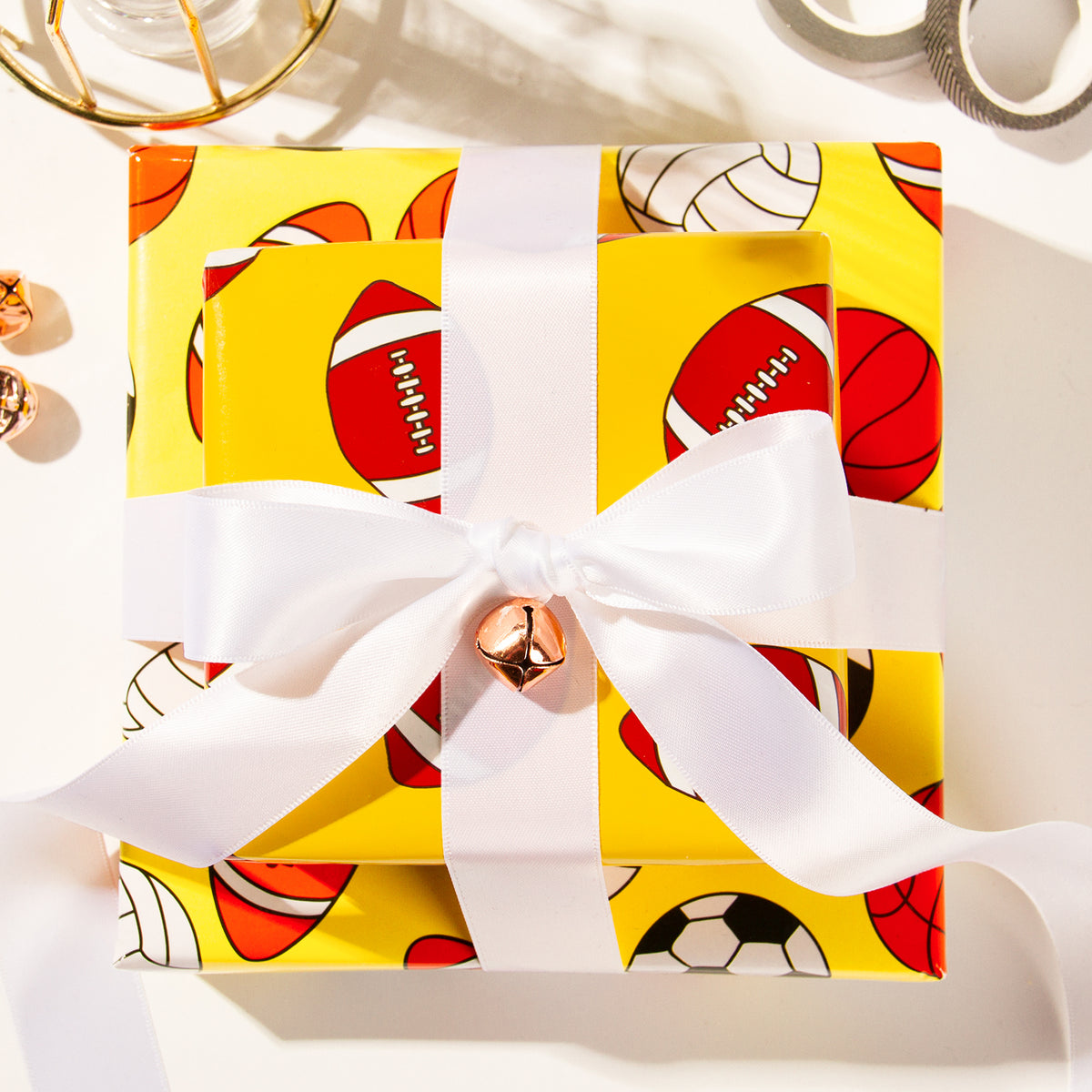 Sports Gift Wrap Paper Flat Sheet 6pcs/Roll – WRAPAHOLIC