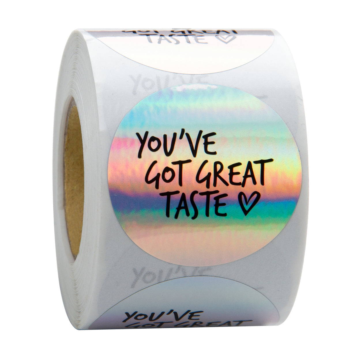 500ct You've Got Great Taste Stickers Laser Silver – WRAPAHOLIC