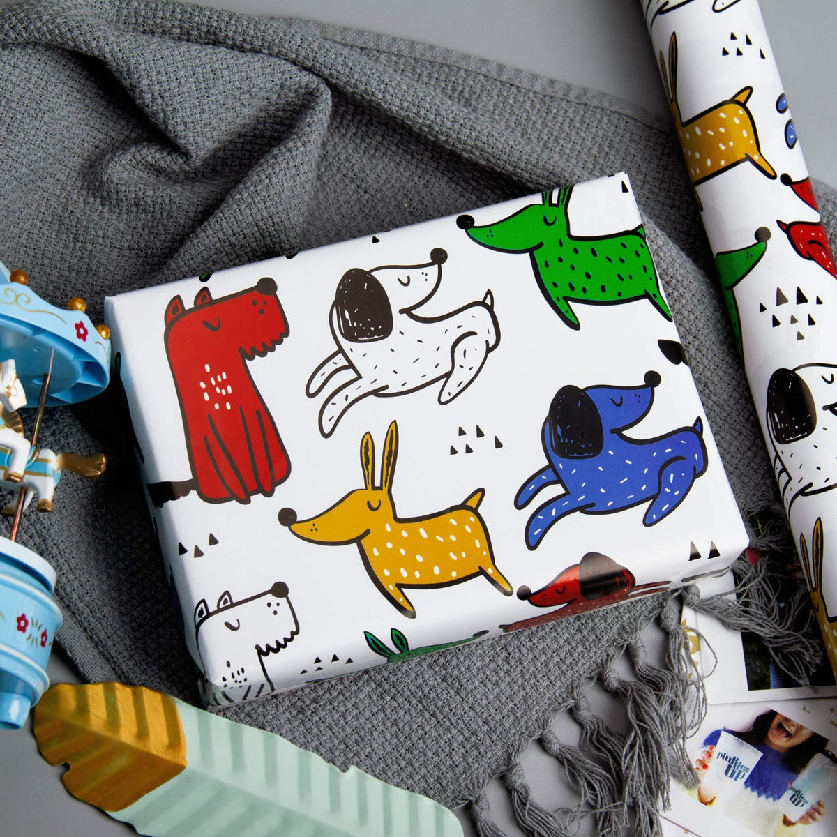 Cute Baby Animals Gift Wrap Paper Flat Sheet, 6pcs/Roll – WrapaholicGifts