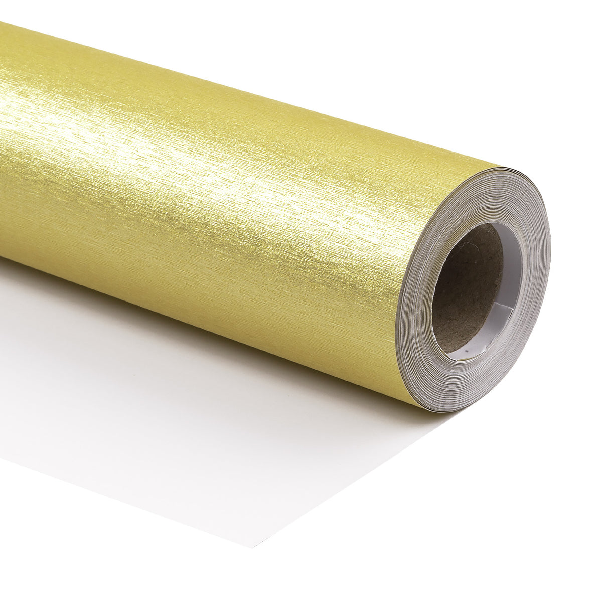 Metallic Brush Wrapping Paper Roll, Gold 16.5' – WRAPAHOLIC