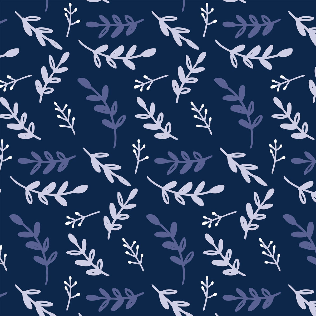 Custom Flat Wrapping Paper for Birthday - Wheat Ears White & Navy Blue ...